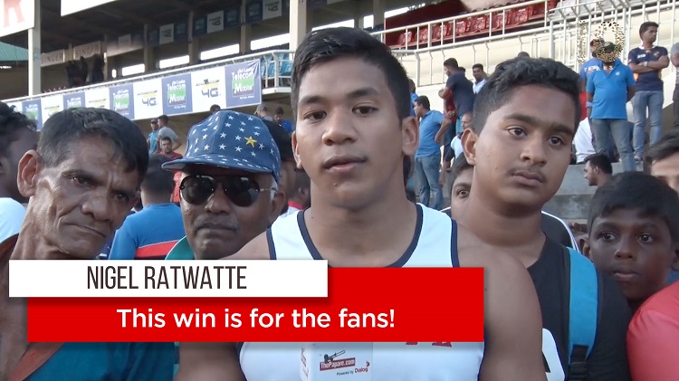 Video - This win is for all Kandy fans! - Nigel Ratwatte