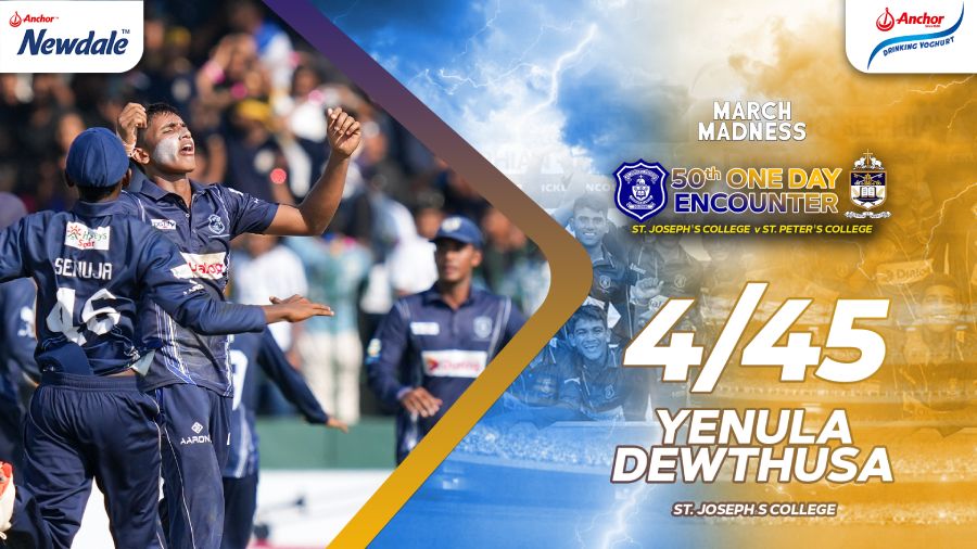 WATCH - Yenula Dewthusa 4/45 vs St. Peter’s College | 50th Limited ...