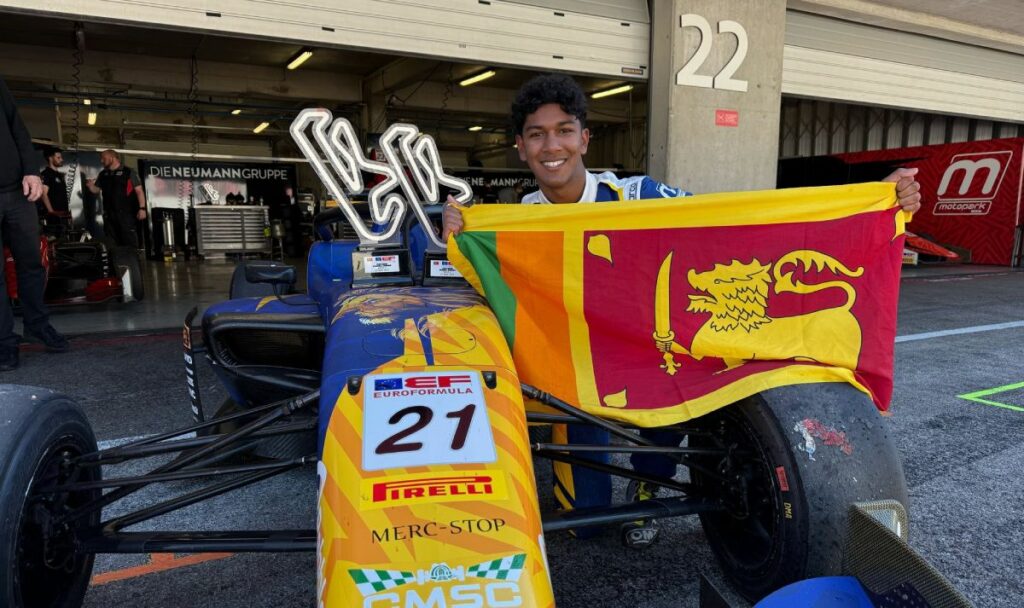 Sri Lanka’s Yevan David clinches first victory in EuroFormula Open Championship