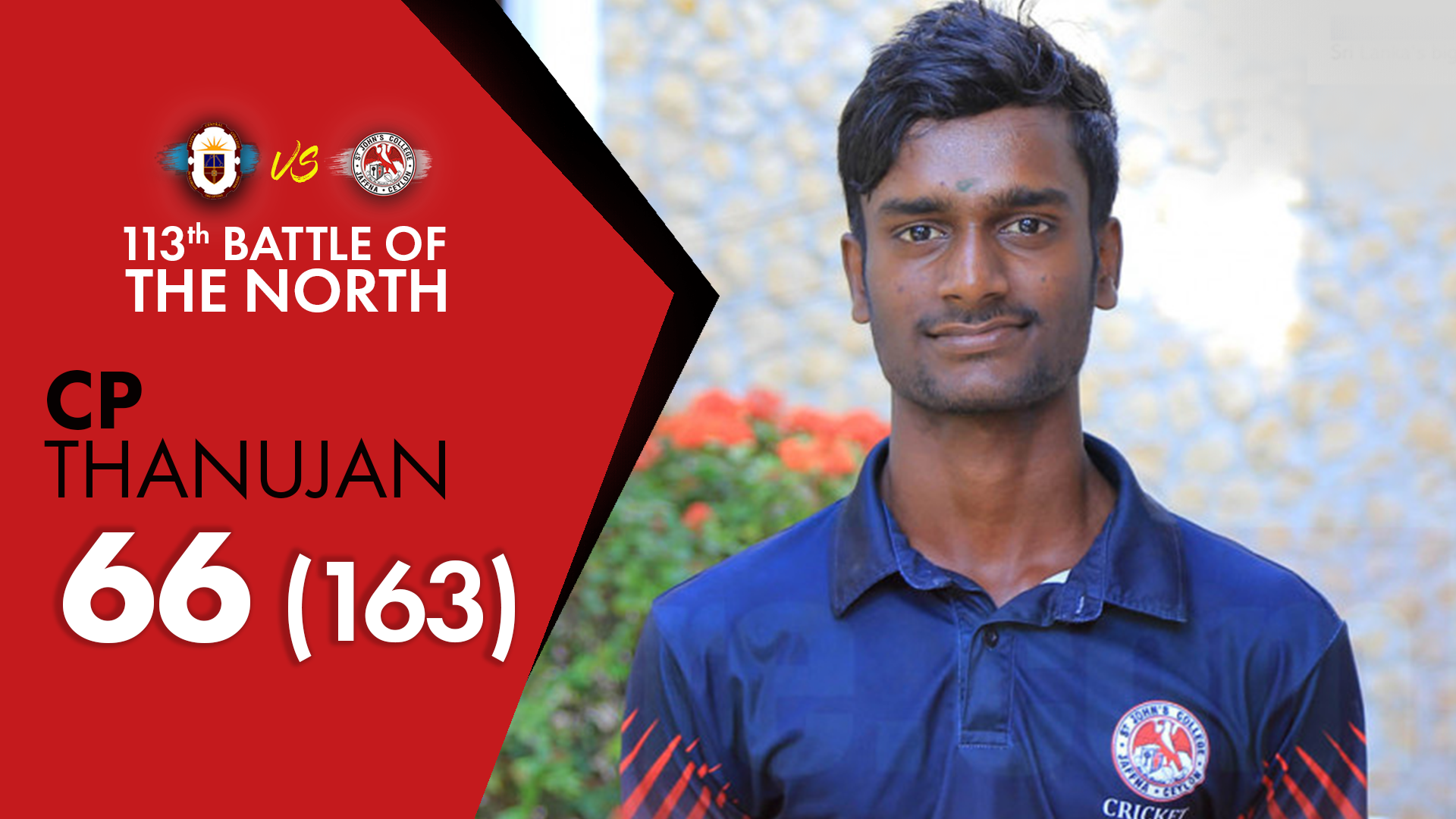 Video - 113ஆவது வடக்கின் சமரில் CP Thanujan இன் அரைச்சதம்