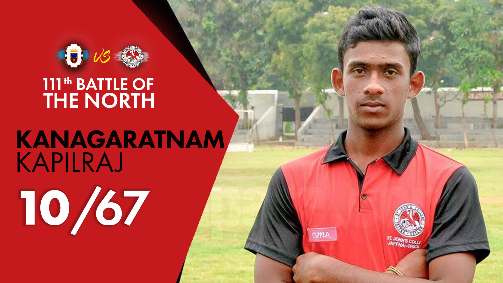 Video - 111ஆவது வடக்கின் சமரில் 10 விக்கெட்டுக்களைச் சாய்த்த Kapilraj