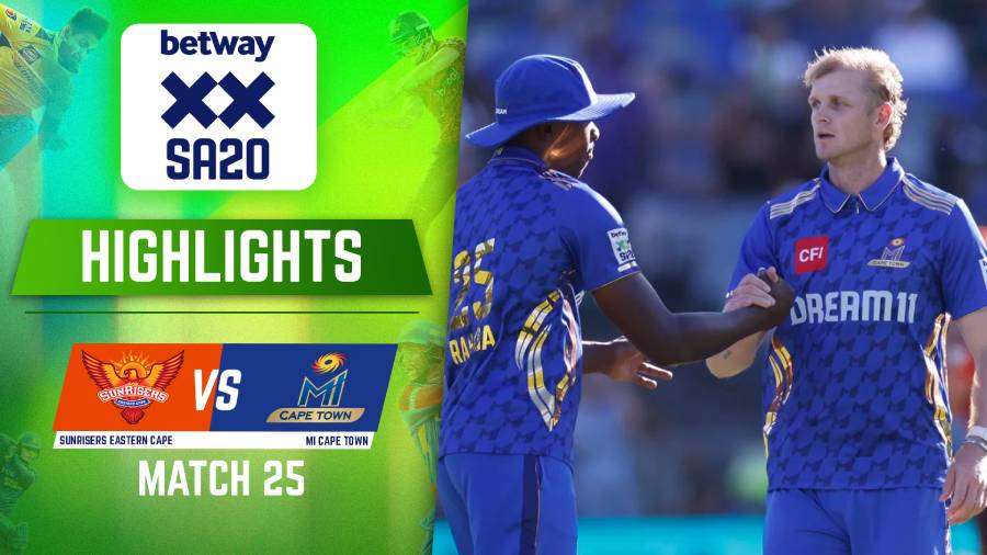 HIGHLIGHTS – Sunrisers Eastern Cape vs MI Cape Town – Match 25 – SA20 League 2025