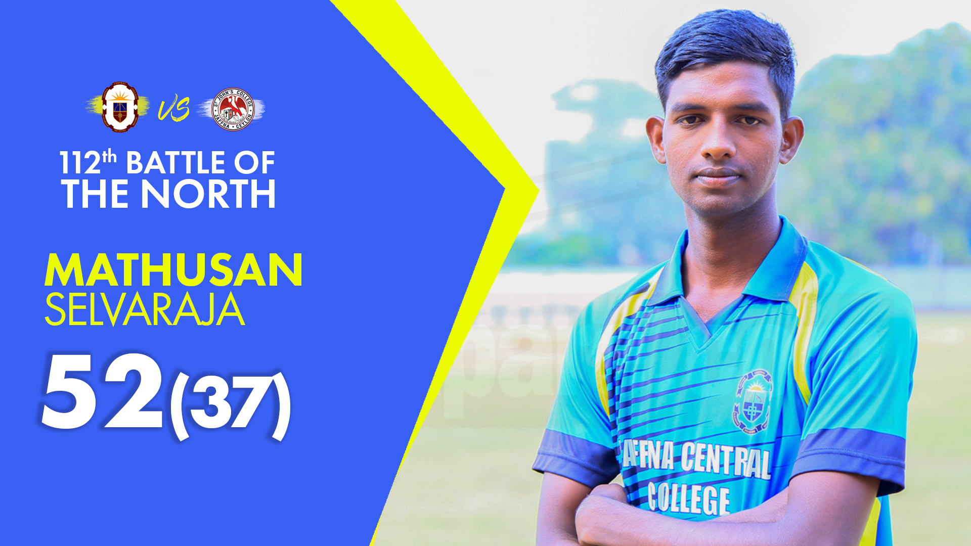 Video - 112ஆவது வடக்கின் சமரில் மைதானத்தினை அதிர வைத்த Mathusan