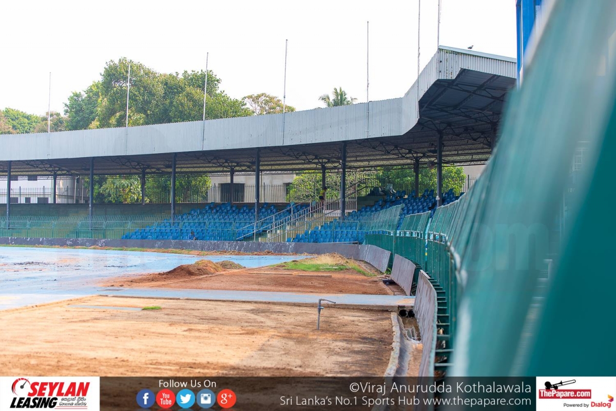 Photos: Sports Minister Inspects Sugathadasa Stadium