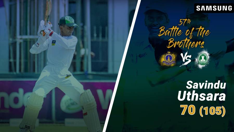 Video - Savindu Uthsara's attacking fifty in the Battle of the Brothers