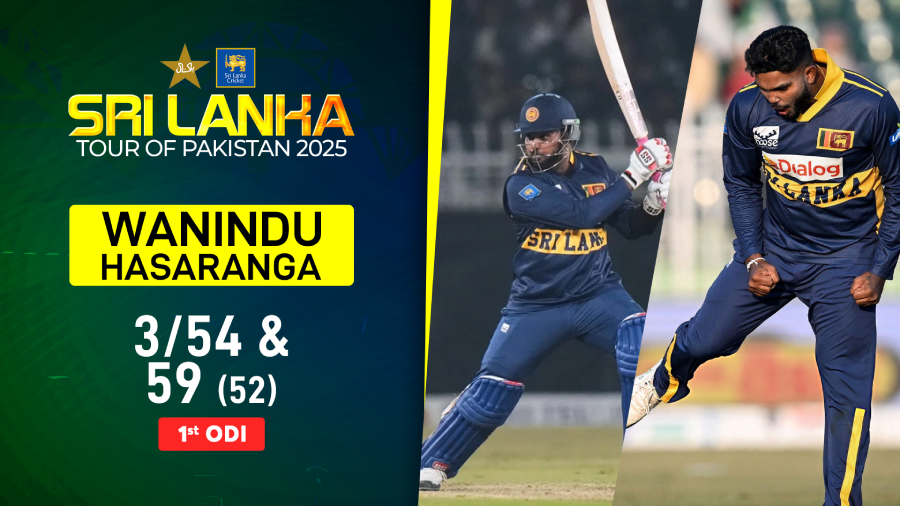 WATCH - Wanindu Hasaranga 3/54 & 59 (52) – 1st ODI – Sri Lanka tour of ...